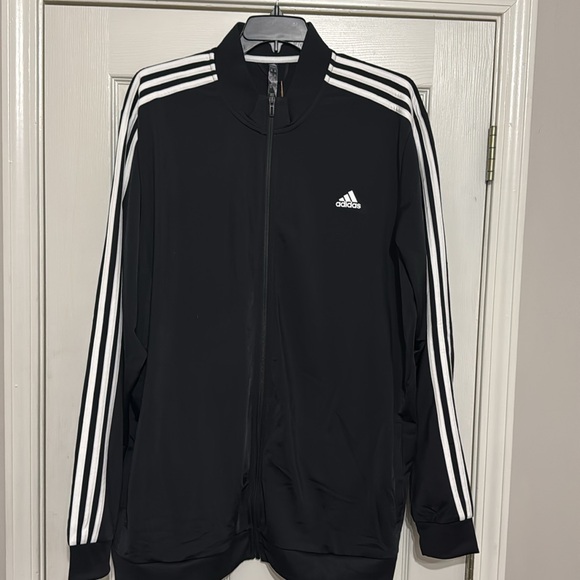 adidas | Pants | Adidas Men Black And White Jacket And Pants Tracksuit ...